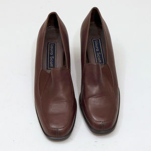 Laura Scott | Shoes | Laura Scott Slip On Block Heels Pumps | Poshmark